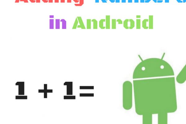 Adding Two Numbers In Android Adding Two Numbers In Android